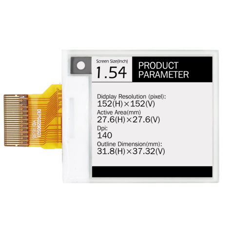 Buy Wholesale China 1.54inch Monochrome E Ink Electronic Paper Mini ...