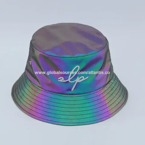 Bulk Buy China Wholesale New Design Shining Reflective Bucket Hat With ...