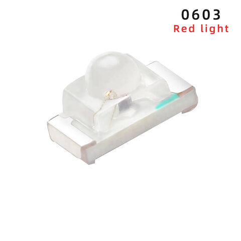 Red Light-emitting Diode 0603 Band 620nm 630nm 150-280mcdled Lens Smd ...