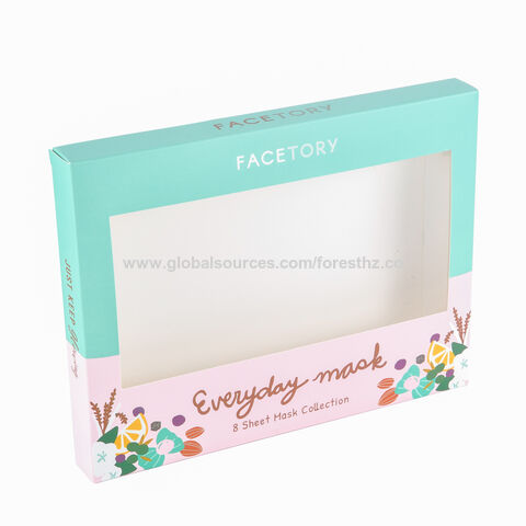 Custom New Design Cosmetic Boxes For Skincare Carton Facial Mask Box ...