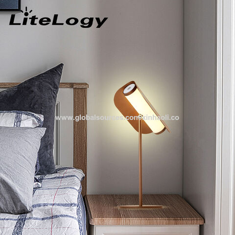 Cordless Table Lamp Eye Protection Aluminum Touch Stepless Dimming ...