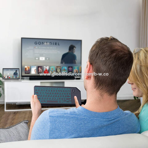 2.4g Wireless Tv Keyboardtouchpad Ultra Slim 7-colors Backlit Bluetooth ...