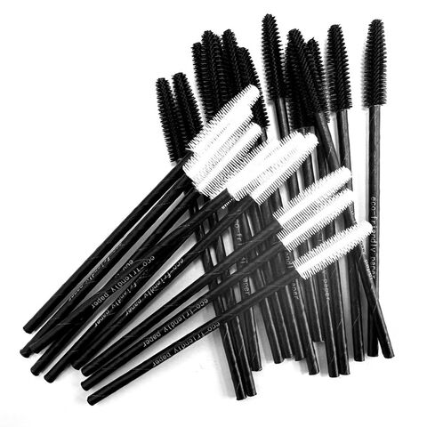 Paper Stick Silicone Applicator Mascara Brush For Eyelash And Eyebrow ...