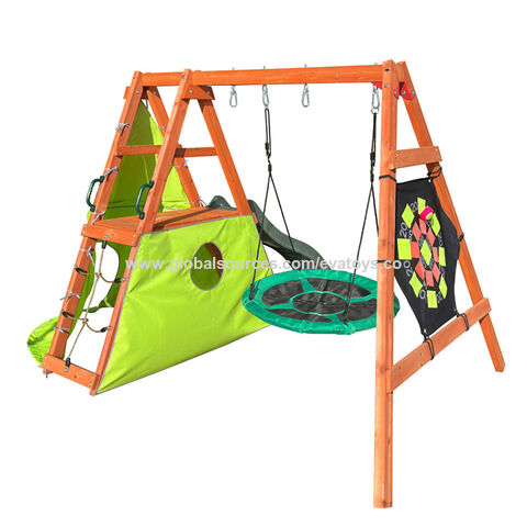 Buy Wholesale China Outdoor Playground Equipment Kids Wooden Climbing ...