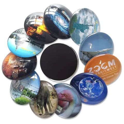 Custom Refrigerator Magnets Cities Round Fridge Magnet - China ...