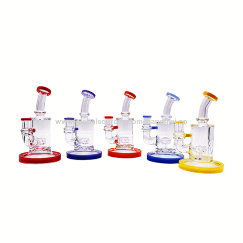 Usa Recycler Mini Dab Oil Rigs Glass Bong Smoking Water Pipe Hookah ...