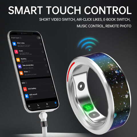 Colorful Resin Health Smart Ring Sleep Body Temperature, Blood Oxygen ...