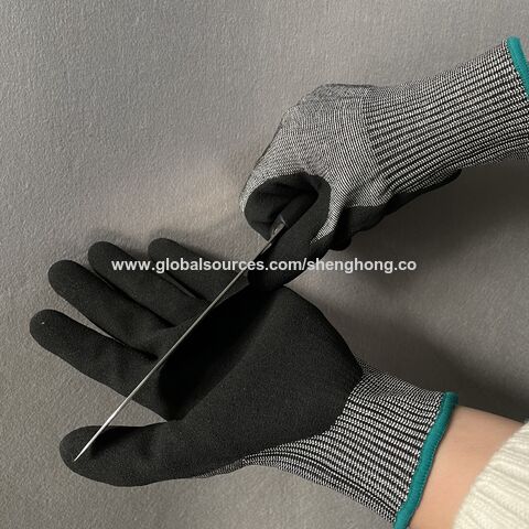 Buy Wholesale China Cut Resistant Glove With Sandy Nitrile Coating ...