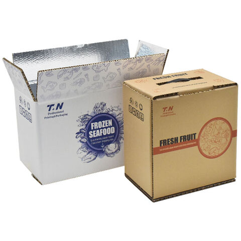 Thermal Insulated Meat Frozen Food Packing Cardboard Box For Cold Chain ...