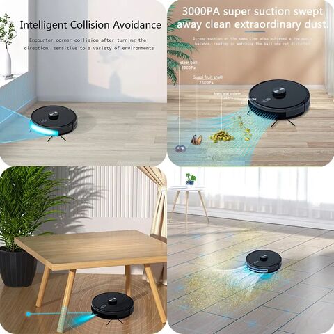Wet And Dry Vacuum Cleaner Robot Integrated Water Tank Wi-fi Remote ...