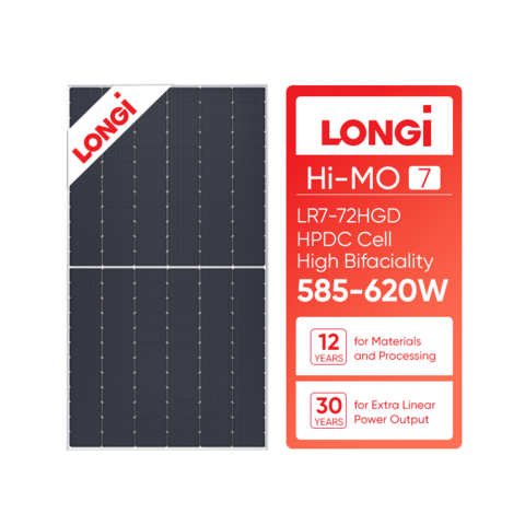 Buy Wholesale China Longi Solar Panel Himo7 Lr7-72hgd N-type Double ...