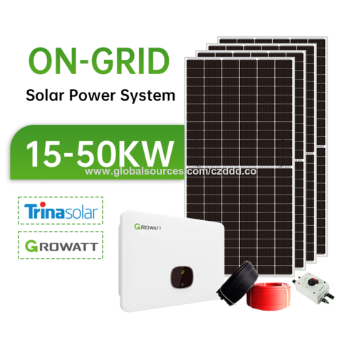 5kw 8kw 12kw On-grid Solar Mounting System Solar Panel System For Home ...