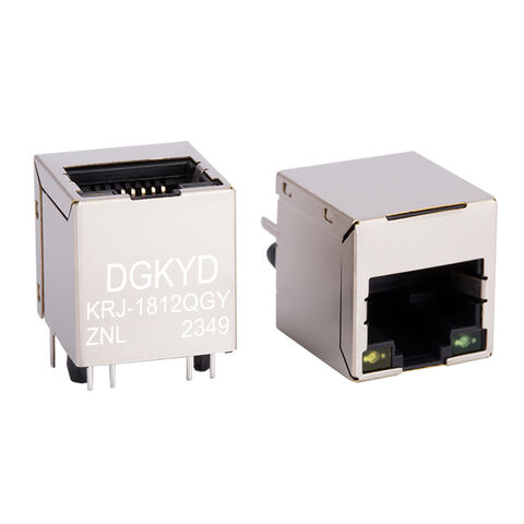 Krj-1812qgyznl Vertical Rj45 Communication Interface Gigabit Network ...