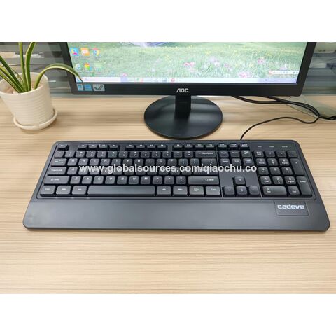Usb Wired Keyboard, Ergonomic Wired Computer Keyboard With 104 Keys And ...