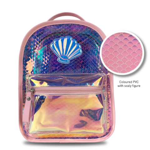 5 In 1 Set Small Pvc Shiny Backpack With Front Pocket For Leisure And ...