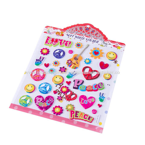 Wholesale Price 3d Hot Selling Self-adhesive Puffy Foam Pvc Sticker ...