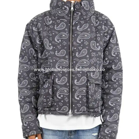 Buy Wholesale China Custom Vintage Wash Paisley Men's Short Print ...