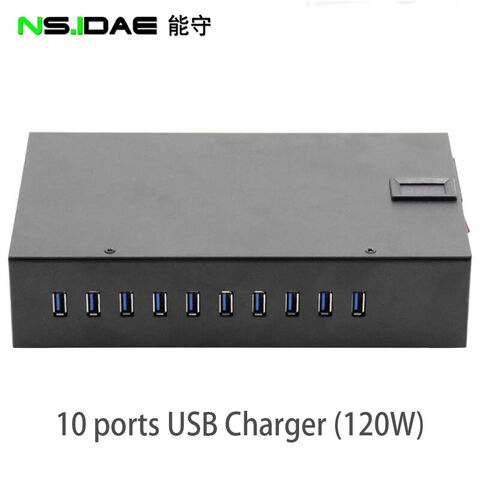 Bulk Buy China Wholesale 120w Industrial-grade Black 10-port Usb ...
