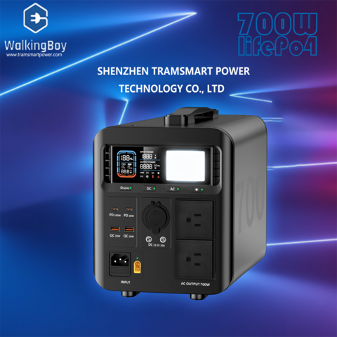 700w Solar Generator Power Station Lifepo4 Battery Pure Sine Way Ac ...