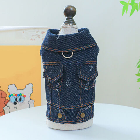 Buy Wholesale China Polyester Small Dog Cat Vest Cute Denim T-shirt ...