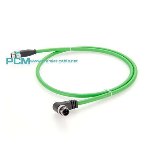 Buy Wholesale China M12 Ethernet Connector D-coded Right Angle Profinet ...