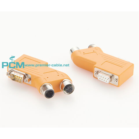 Canopen Female Sub-d9 Connector 35 Degree Angled Fieldbus Connector ...