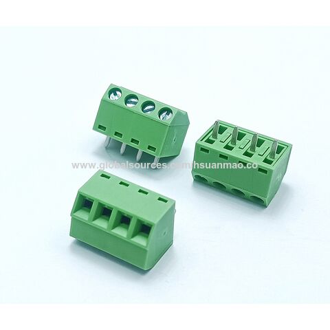 C0957 Series 3.81mm Pcb Type Terminal Block, H=9.5mm 55° Entry Dip ...