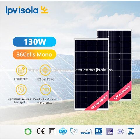 Isola 130w Monocrystalline Solar Panels 80w/90w/100w/110w/120w/130w $0. ...
