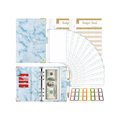 Bulk Buy China Wholesale A6 Binder Clips Ring Money Marble Budget ...