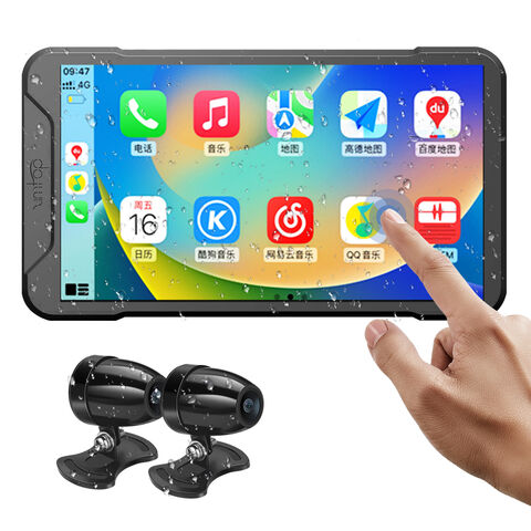 Zimtop 5 Inch Touch Screen Motorcycle Carplay Camera Motorbike ...