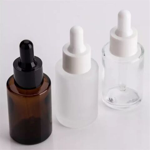 Custom 20ml 30ml 50ml 10ml 100ml Fancy Frosted Clear Amber Essential ...