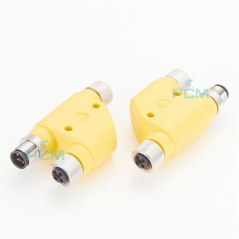 Buy Wholesale China M12 T-coding Connector 12 Amps Power H-splitter 3 ...