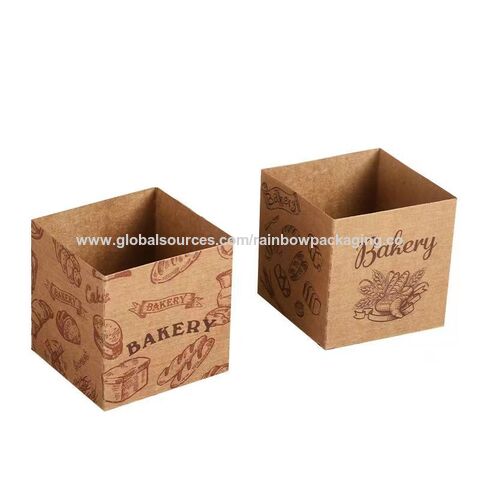 Buy Wholesale China Customized Baking Paper Tray Empty Paper Cake Box ...
