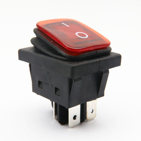 Rocker Switch Kcd4 High-current Waterproof Silver Point 4 Pins With ...