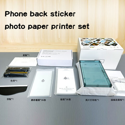 Wireless Color Photo Mini Printer Photo Paper Set For Phone Back Film ...