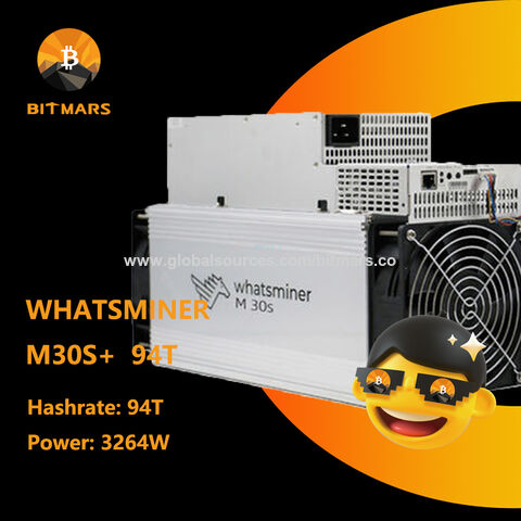 Btc/bth/bsv Miner Whatsminer M30s+ With 94t 3264w And Whatsminer M30s ...