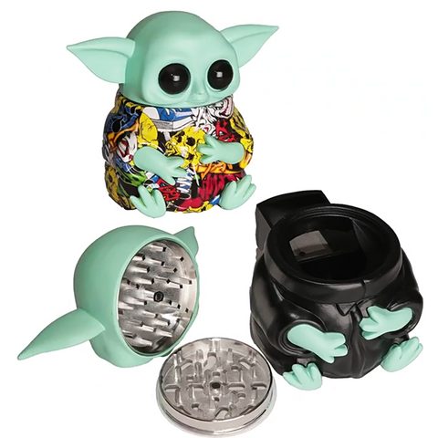 Factory Price Creative Yoda Grinder Zinnc Alloy Cigarette Grinder ...
