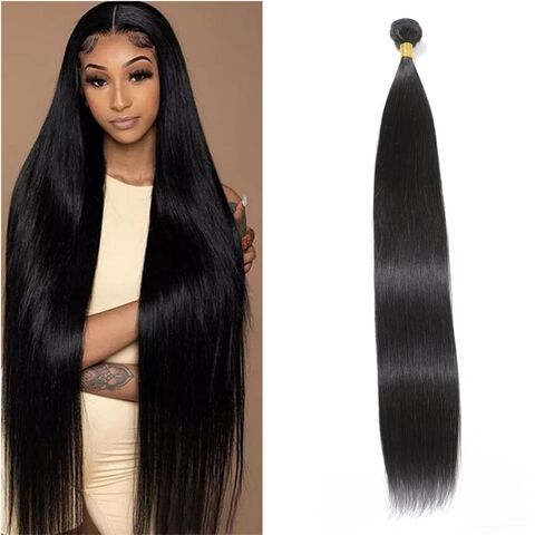 Straight Human Hair Bundles 40 Inch Bundles Human Hair 100% Unprocessed ...