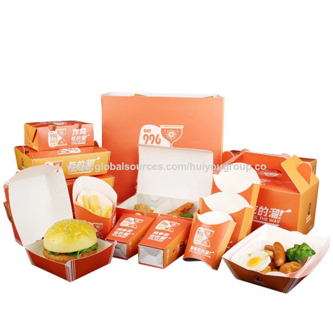 Food Packaging Custom Food Box Printing Korean Takeaway Chicken Box ...