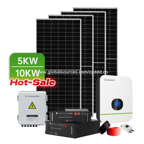 Cz Powersourcing Solar Panel System Off Grid Hybrid 3kw 5kw 8kw 10kw 15kw 20kw 30kw 50kw Storage ...
