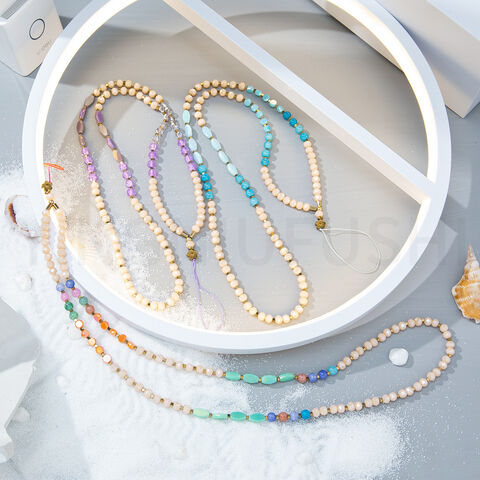 Buy Wholesale China Small Fresh Long Crystal Beaded Mobile Phone Chain ...