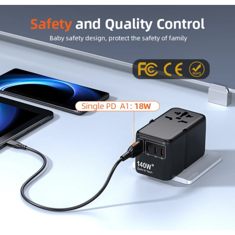 Bulk Buy China Wholesale New B2b Travel Adapter Gan Iii Pd3.1 140w ...
