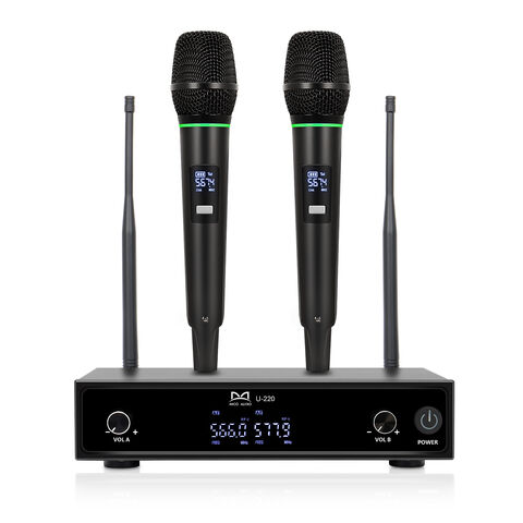 Buy Wholesale China Professional Handheld Wireless Microphone Uhf Dual Channel Wireless ...