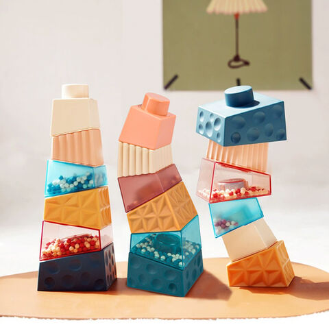 Montessori Educational Plastic Kids Bath Stacked Toy Sorting Stacking ...