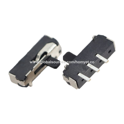 Mini Slide Switch Smd/smt 2-gear 3 Pin Micro Slide Switch With Black ...