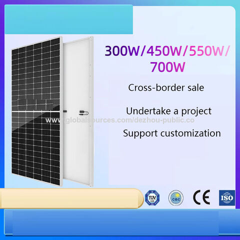 Solar Panle Monocrystalline Silicon 400w550w700w Single-sided Double ...