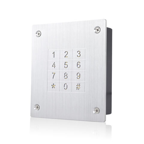 Code Access Door Entry System Blue Backlight, Silver Touch Keypad ...