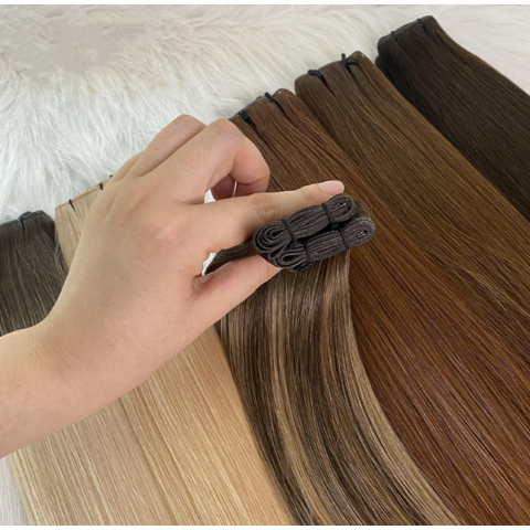 Buy Wholesale China Wholesale Double Drawn Hand Tied Remy Weft Hair ...
