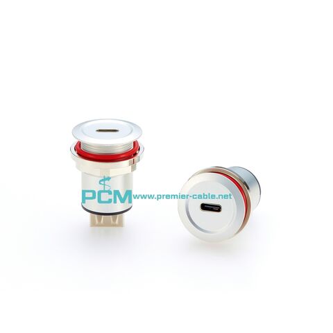 Usb C To Usb A Round Panel Mount Adapter Usb C Jack To Usb A Jack Round Panel Mount Adapter ...