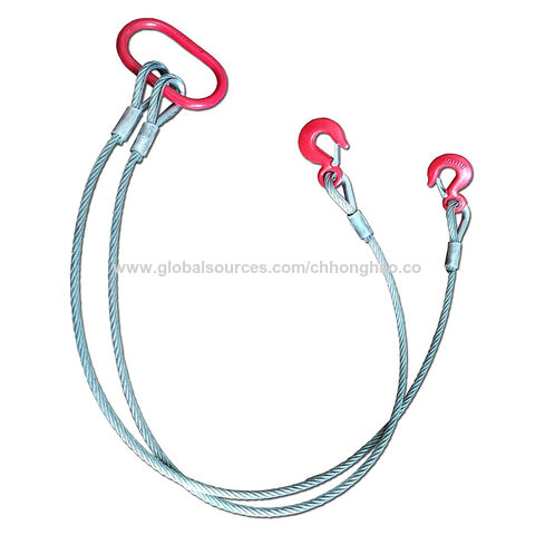 Buy Wholesale China Galvanized Steel Wire Rope Hand Spliced Lifting ...